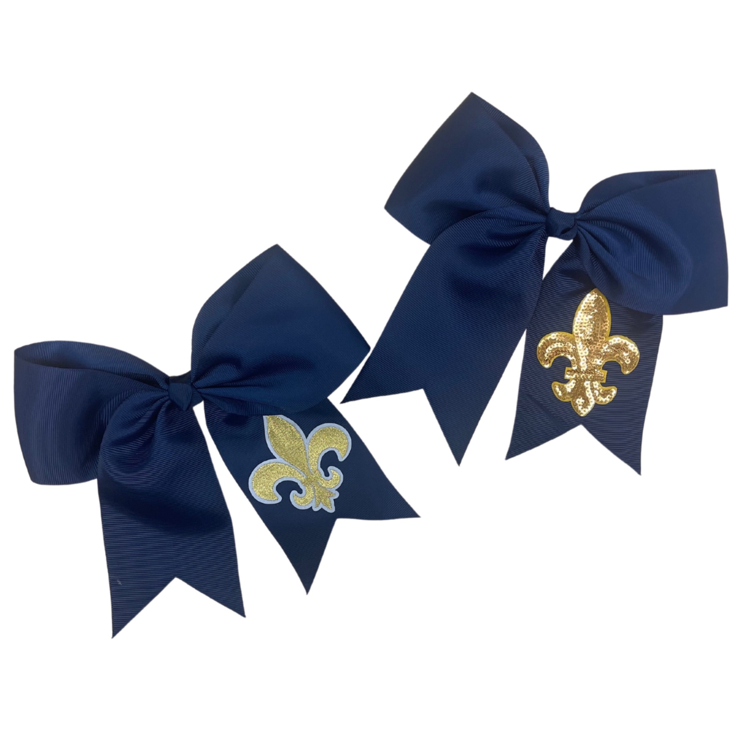 navy bow clip